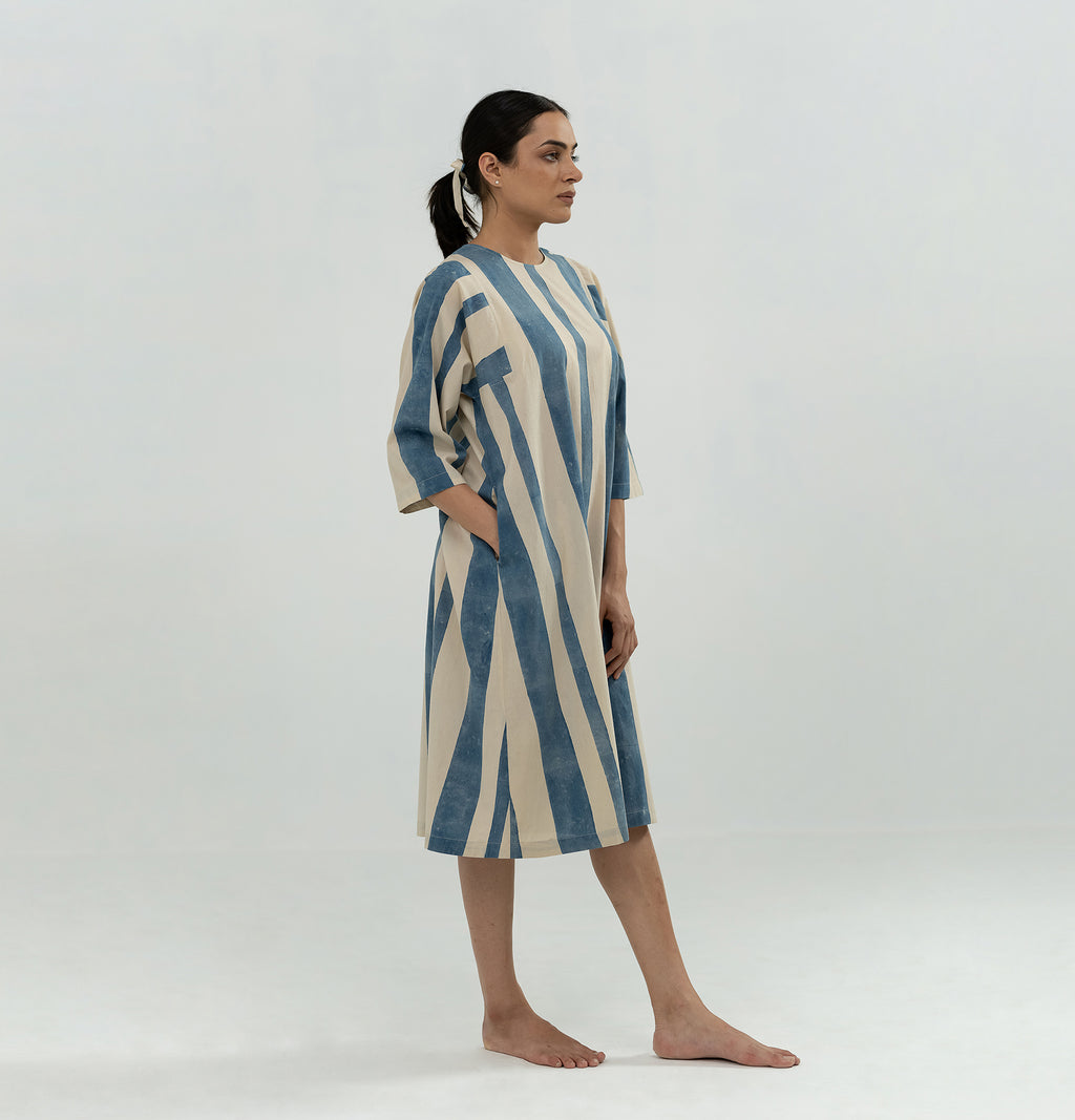 Maps Stripe Dress – soham dave